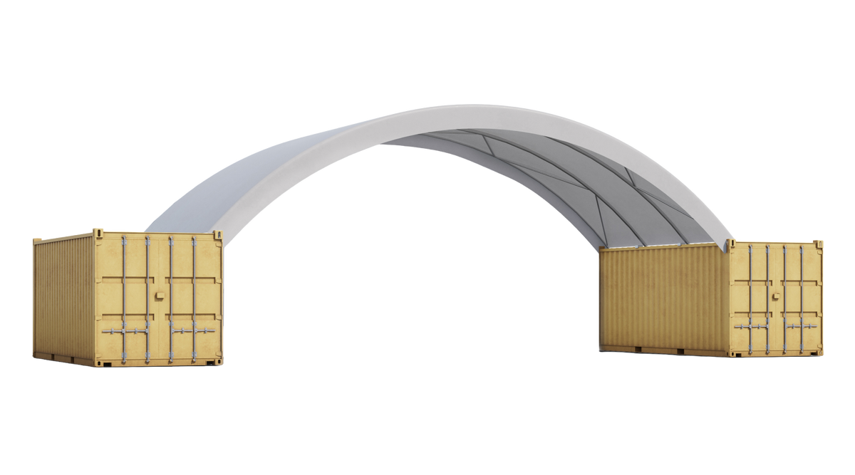 12m x 20ft - Super Heavy Duty – Container Shelters