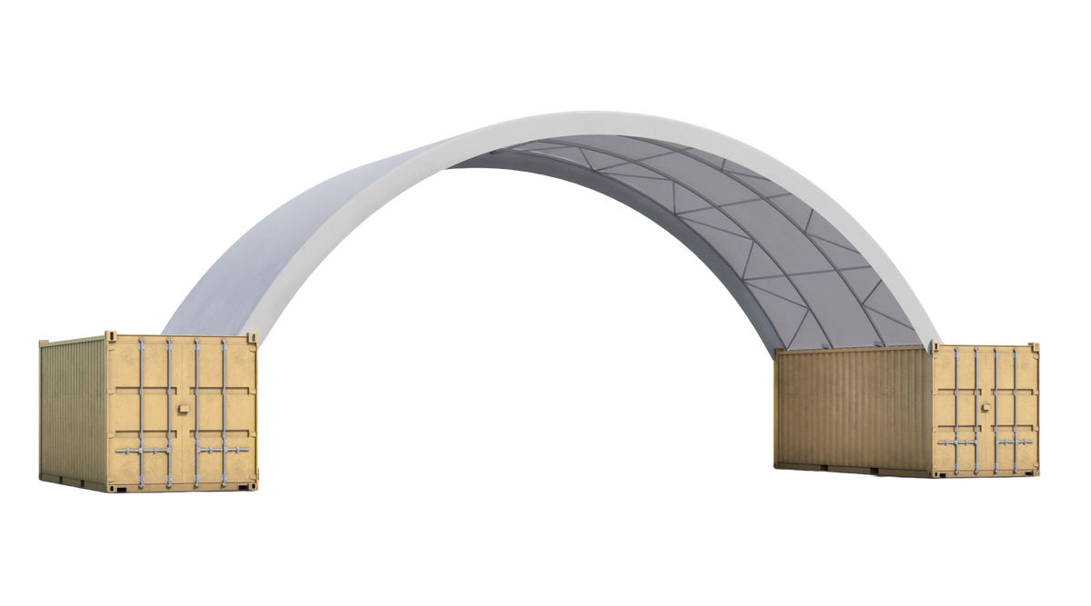 14m x 20ft Low Profile – Container Shelters