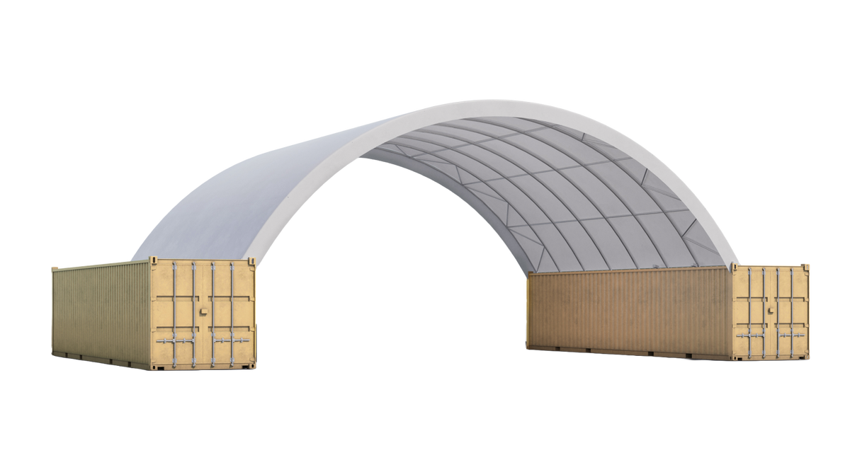 14m x 40ft - Low Profile – Container Shelters