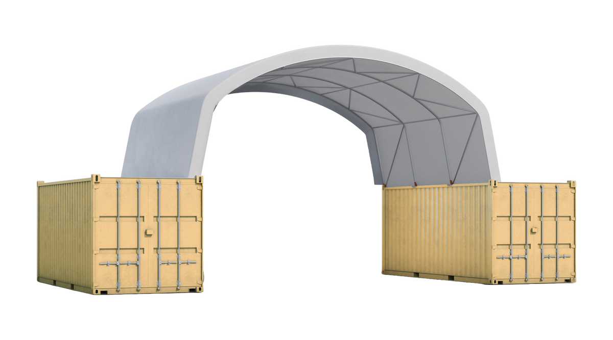 8m x 20ft Super Heavy Duty – Container Shelters