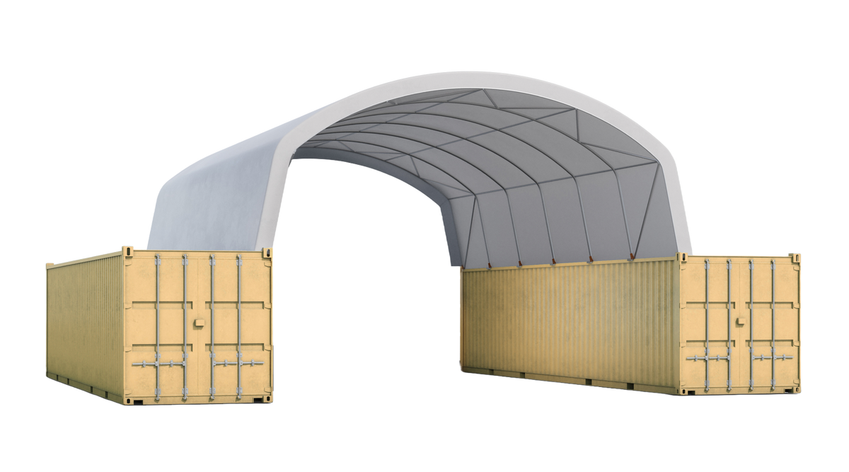 8m x 40ft Super Heavy Duty – Container Shelters