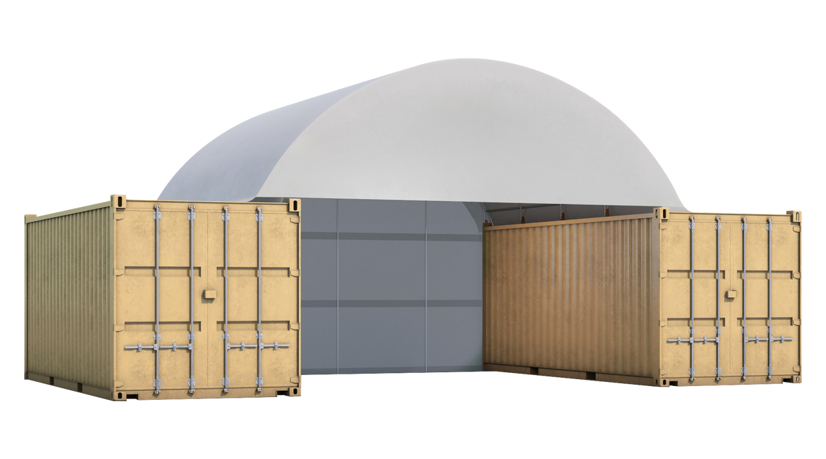 Half End Panel – Container Shelters